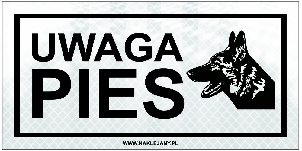 Uwaga pies - Sklep Graphicar