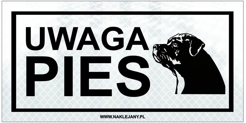 Uwaga pies - Sklep Graphicar