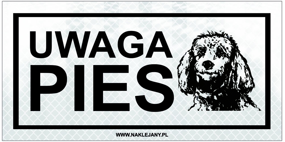 Uwaga pies - Sklep Graphicar