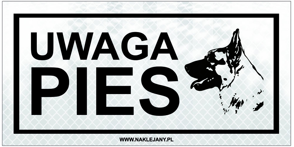 Uwaga pies - Sklep Graphicar