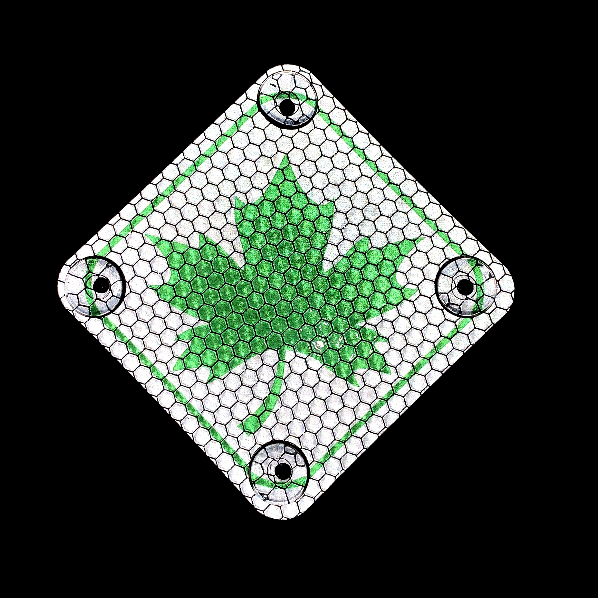 Zielony listek odblaskowy z przyssawkami - Sklep Graphicar